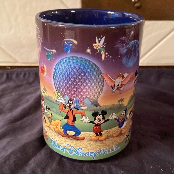 Disney | Dining | Vintage Disney Walt Disney World Characters Mug Blue ...